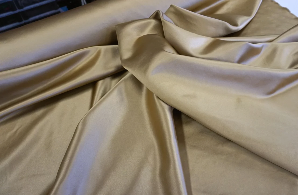Heavy Duchesse Silk Satin, Gold – Fabric Muse