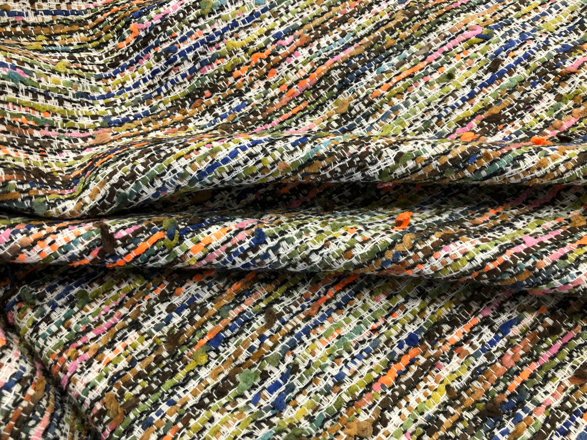 Multi Coloured Tweed Suiting – Fabric Muse