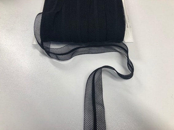Black Mesh Stretch Binding Trim – Fabric Muse