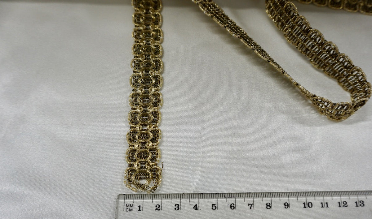 Gold Metal Thread Trim Braid – Fabric Muse
