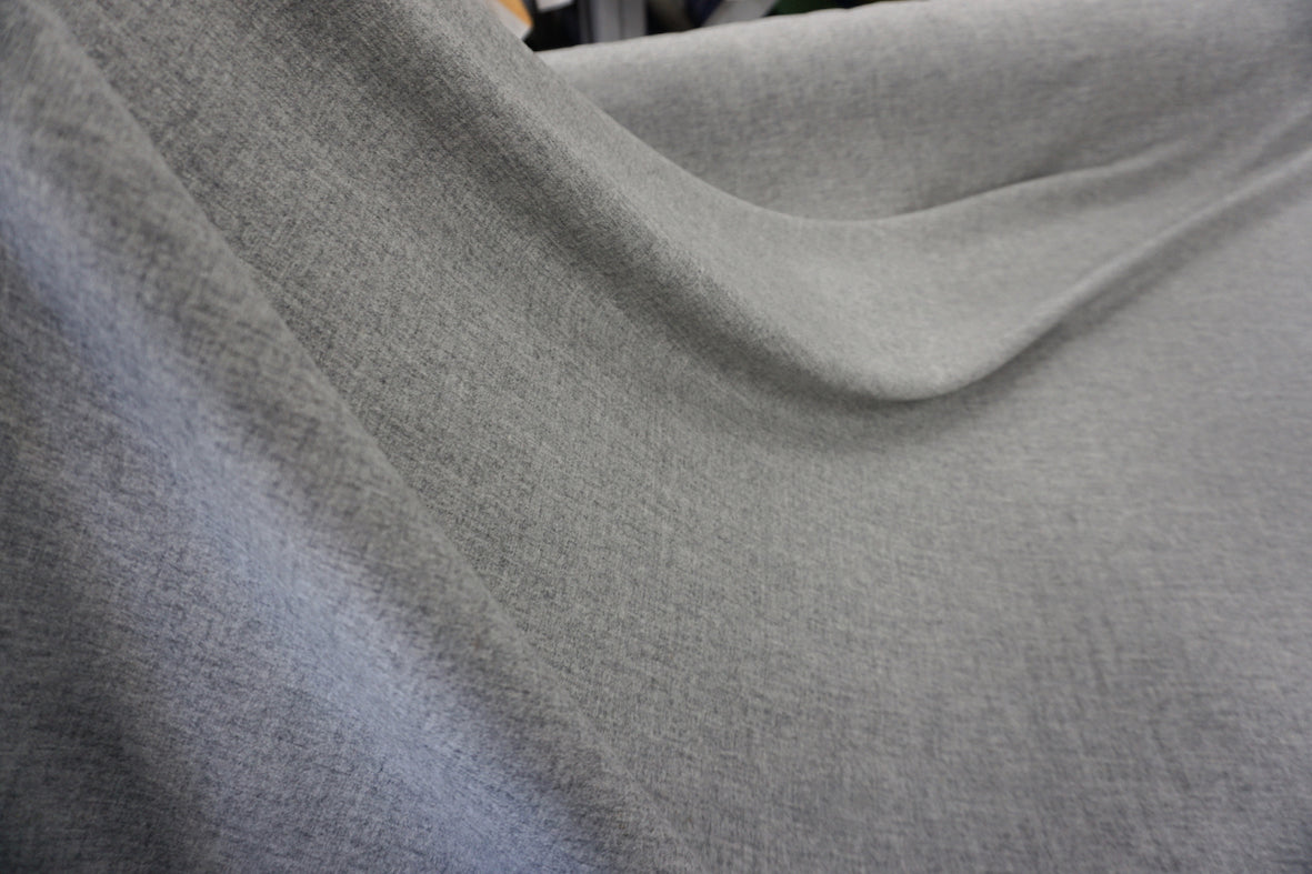 Stretch Wool Flannel, Grey Marle – Fabric Muse