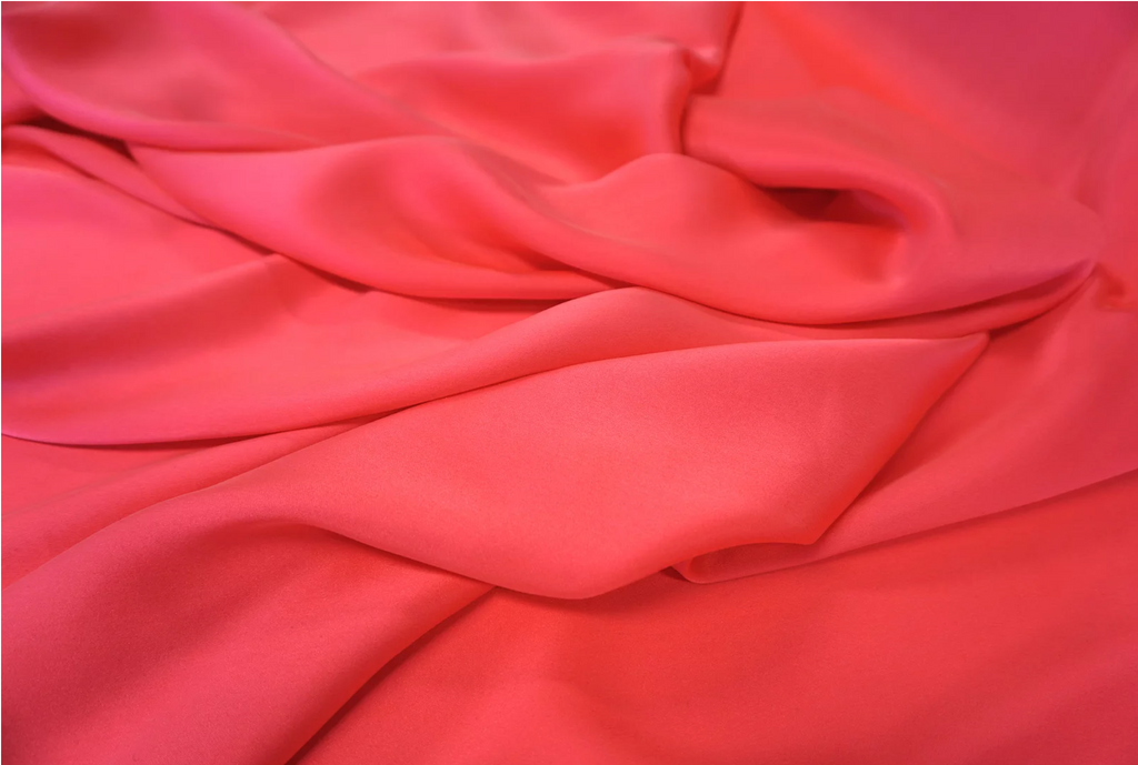 Brushed Silk Satin, Fluro Pink – Fabric Muse