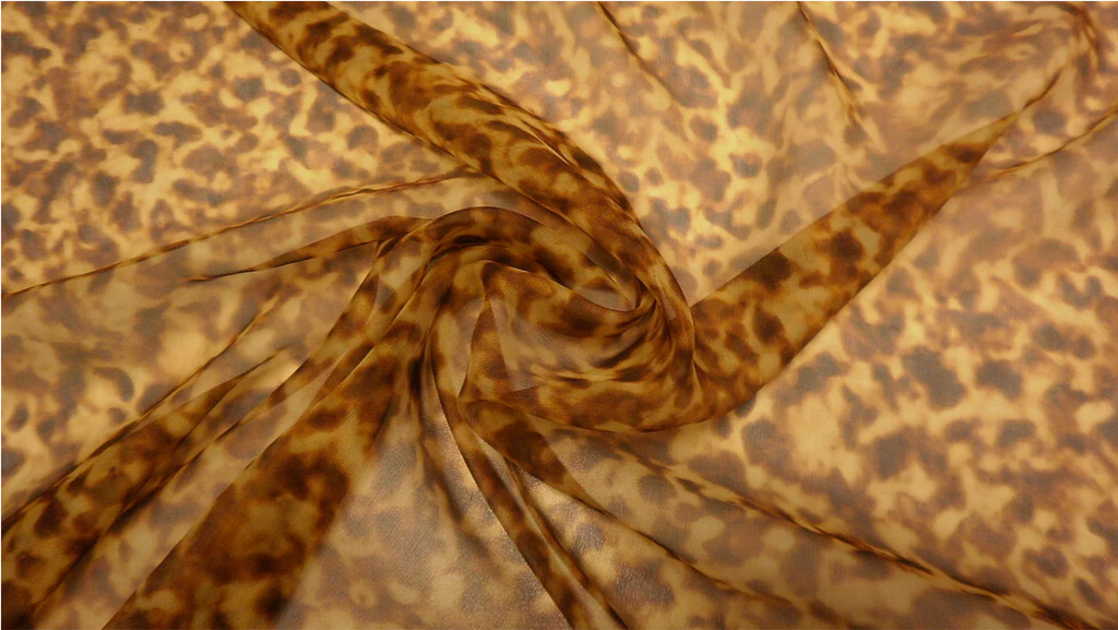 Silk Chiffon, Tortoise Shell Print – Fabric Muse