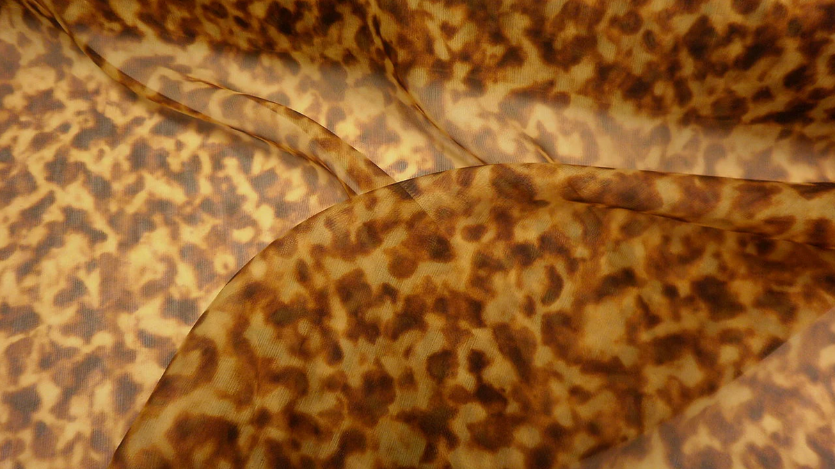 Silk Chiffon, Tortoise Shell Print – Fabric Muse