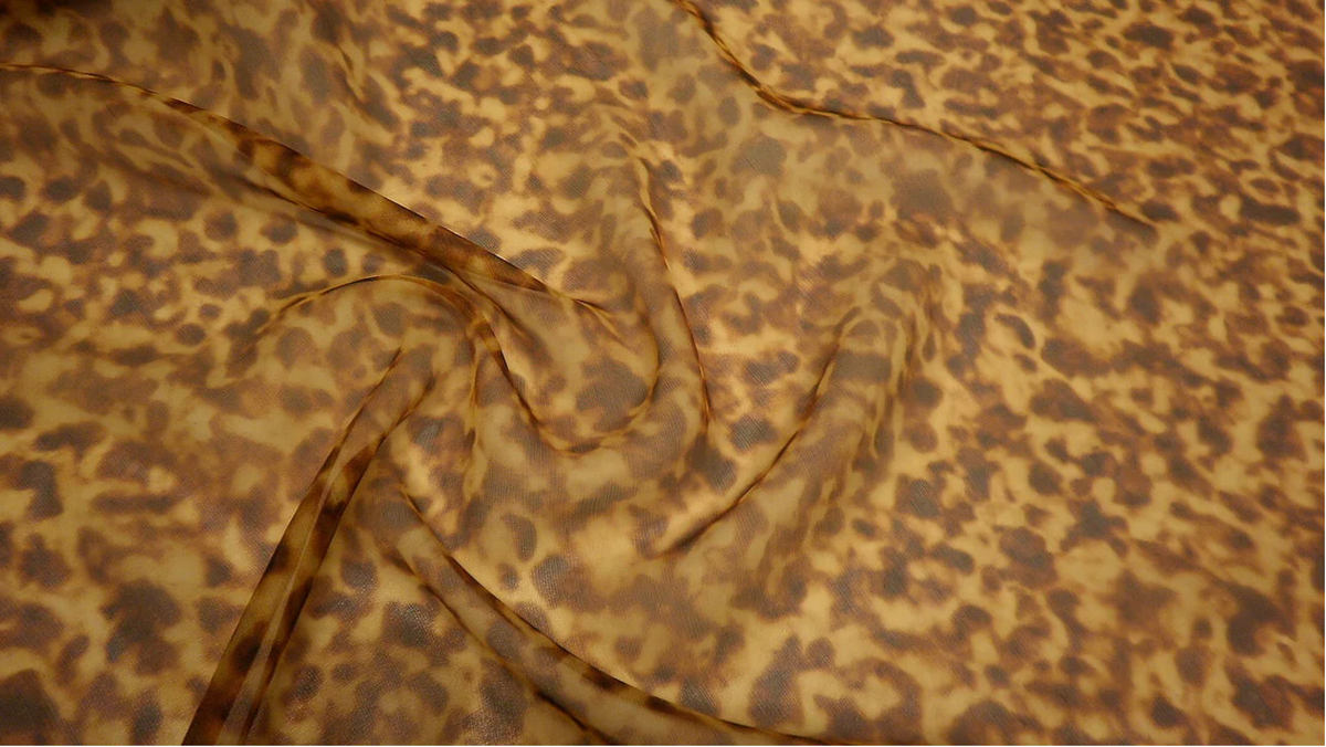Silk Chiffon, Tortoise Shell Print – Fabric Muse