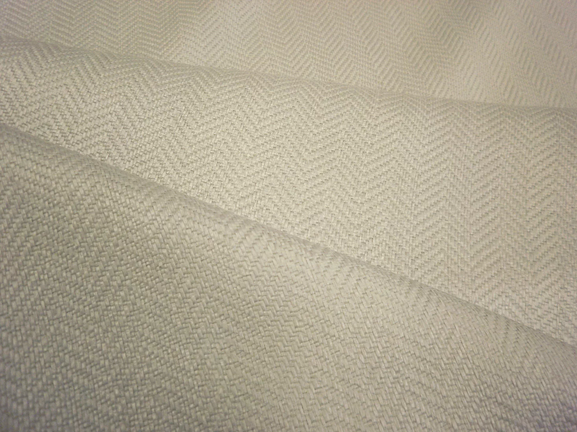 Lustrous Raffia Herringbone Suiting, Light Grey – Fabric Muse