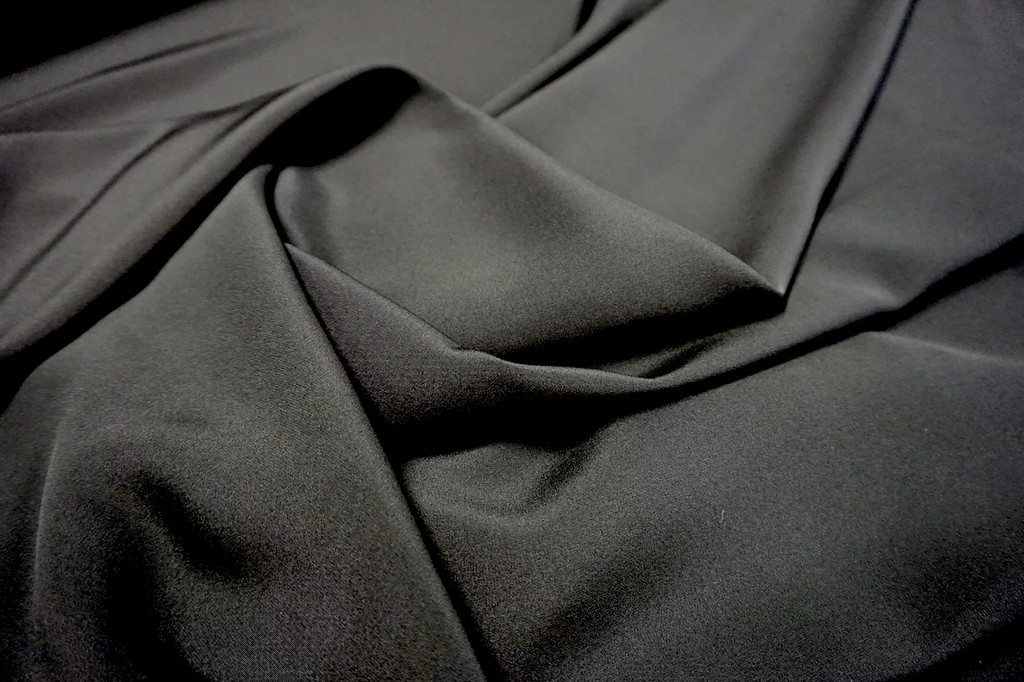 Heavy Silk Faille, Black – Fabric Muse